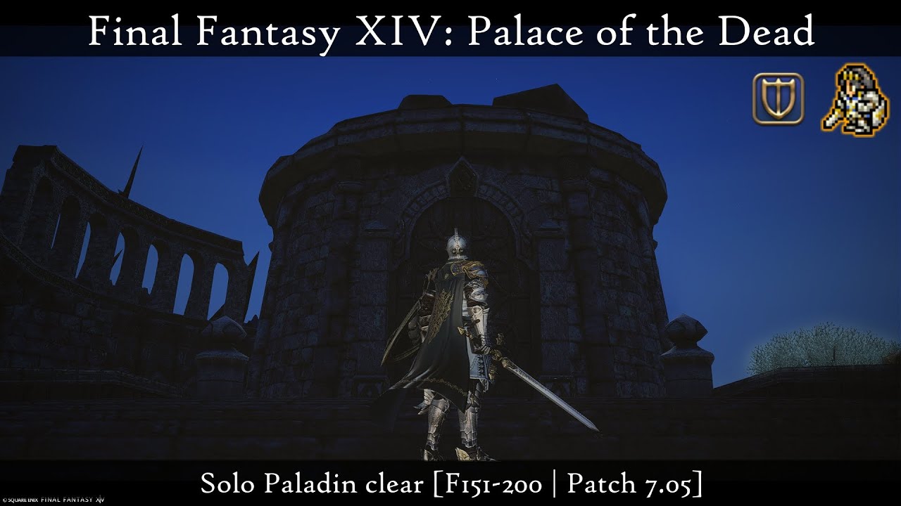Final Fantasy XIV: Palace of the Dead - Solo Paladin clear [F151-200 ...