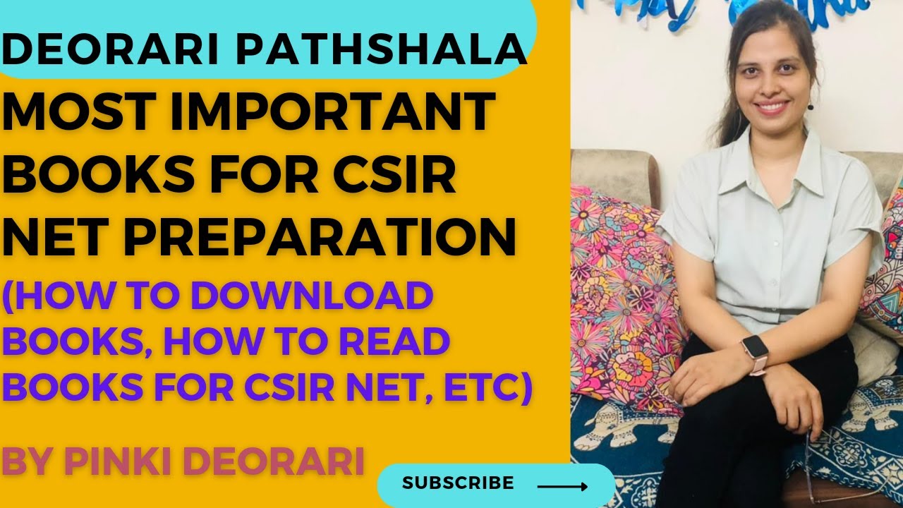 Most Important Books for CSIR NET Preparation/How to download & read ...