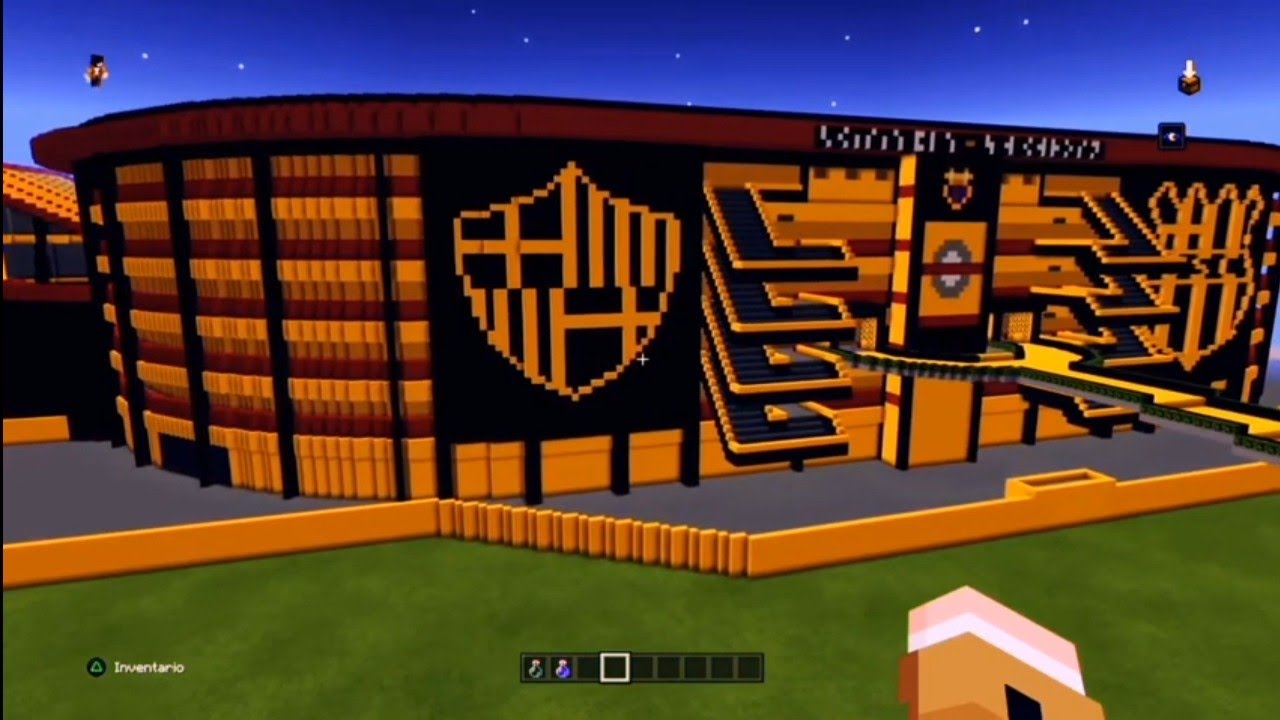 Minecraft estadio Monumental de Barcelona - YouTube