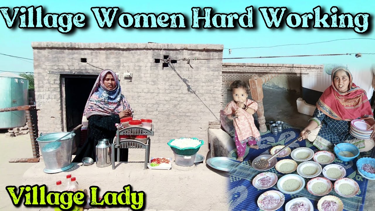 Village Women Hard Working|Village Simple Cooking|Village Life Style ...
