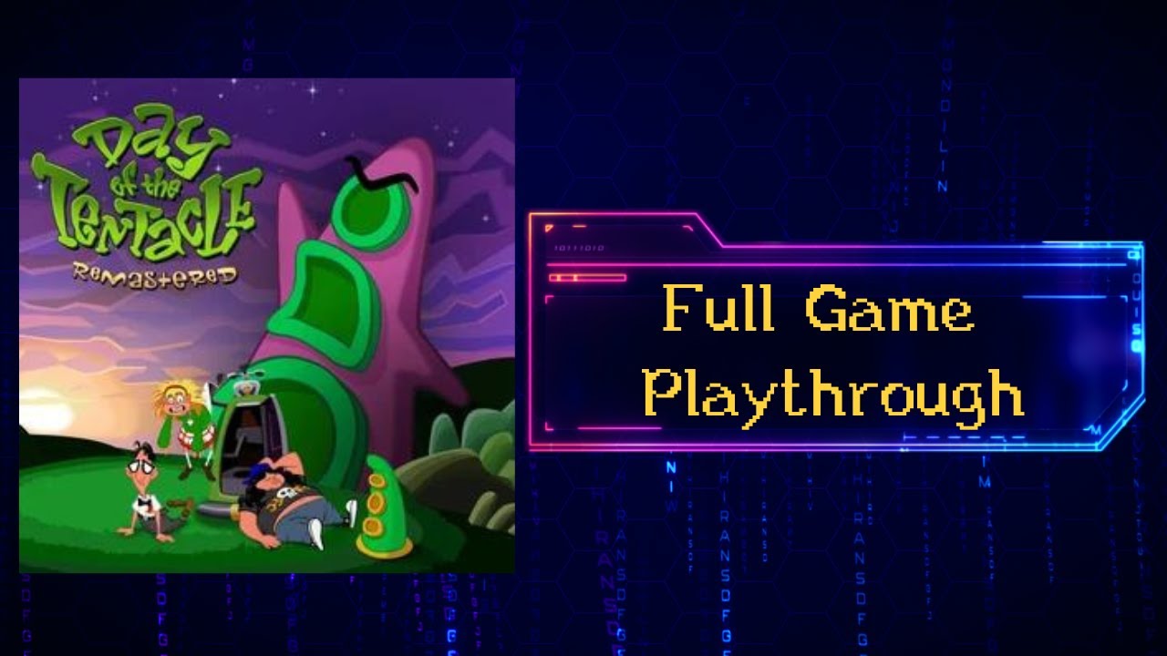 Day of the Tentacle Remastered - Full Game - No Commentary - YouTube