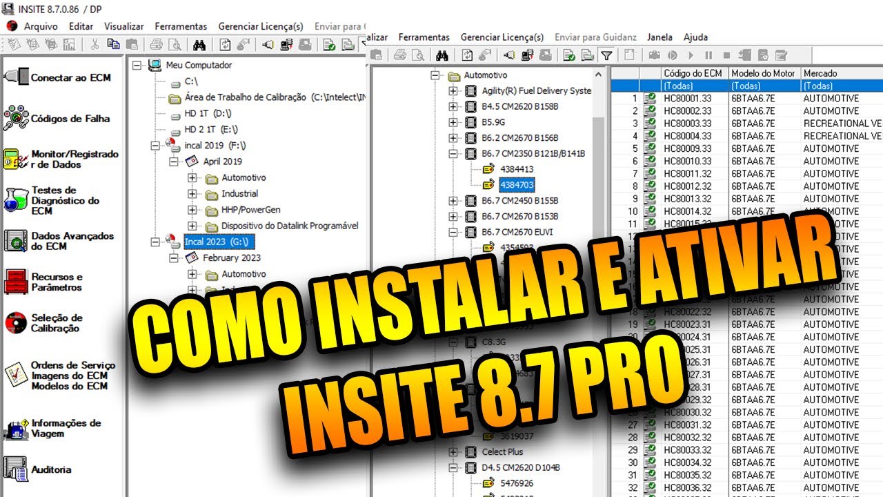 Como instalar e ativar Insite 8.7 pro - YouTube