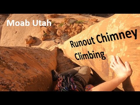 Scary Chimney Climbing in Moab, Utah - YouTube