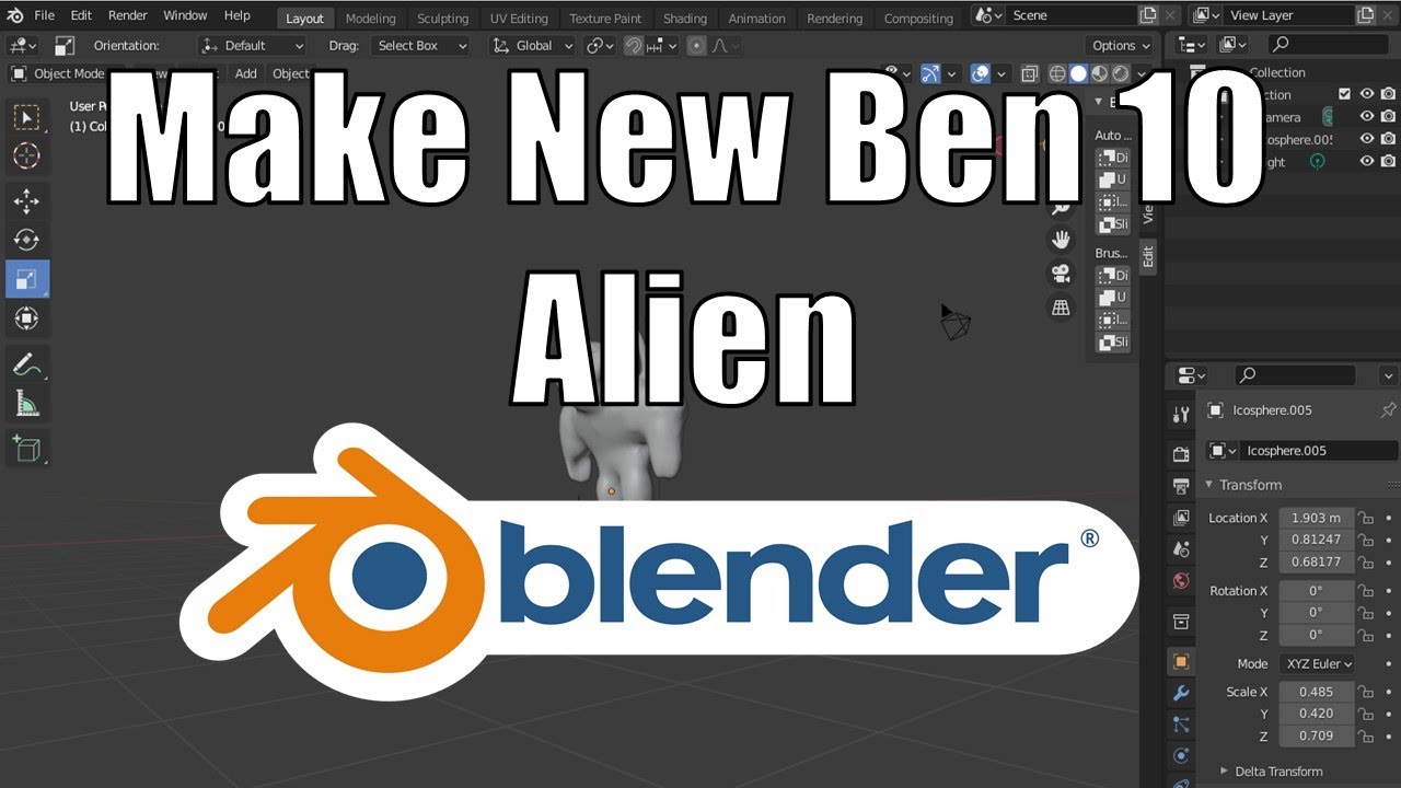 Make A New Ben 10 Alien | Part 01 | Blender tutorial - YouTube