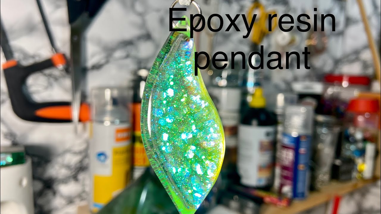 Epoxy resin pendant $ beautiful and shining - YouTube