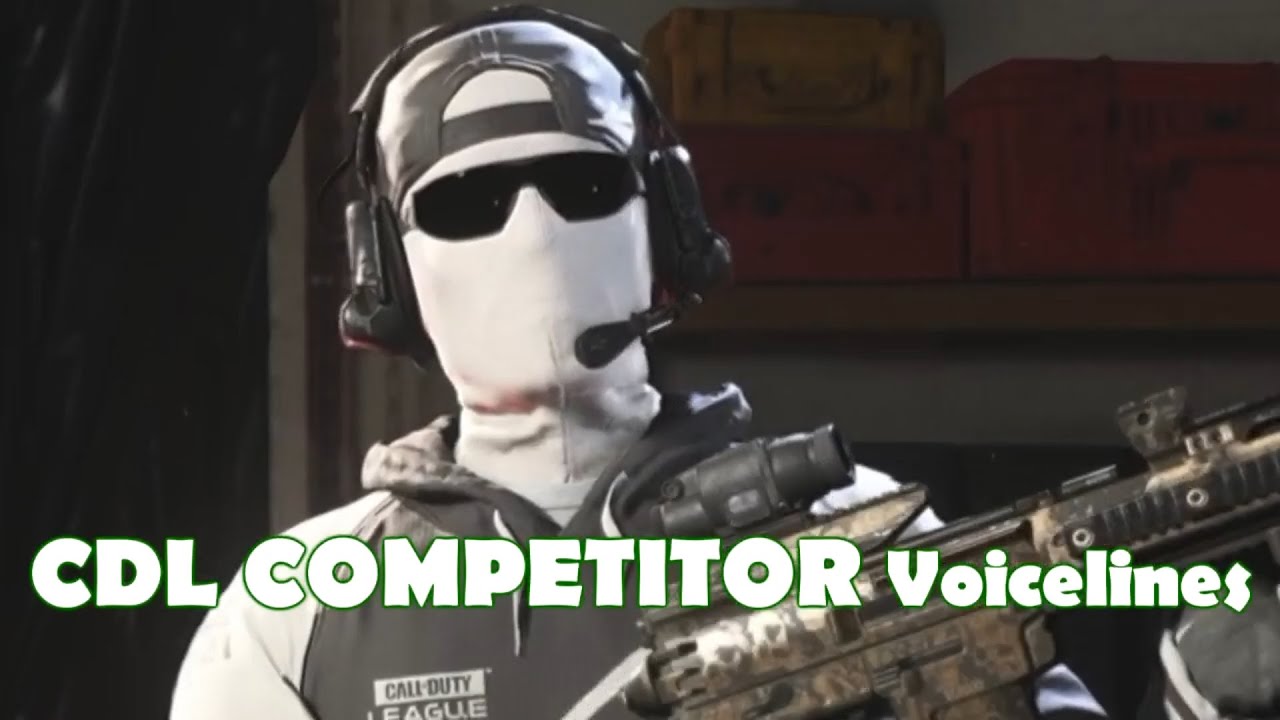 Call of Duty: Warzone - Operator "CDL Competitor" Voicelines - YouTube