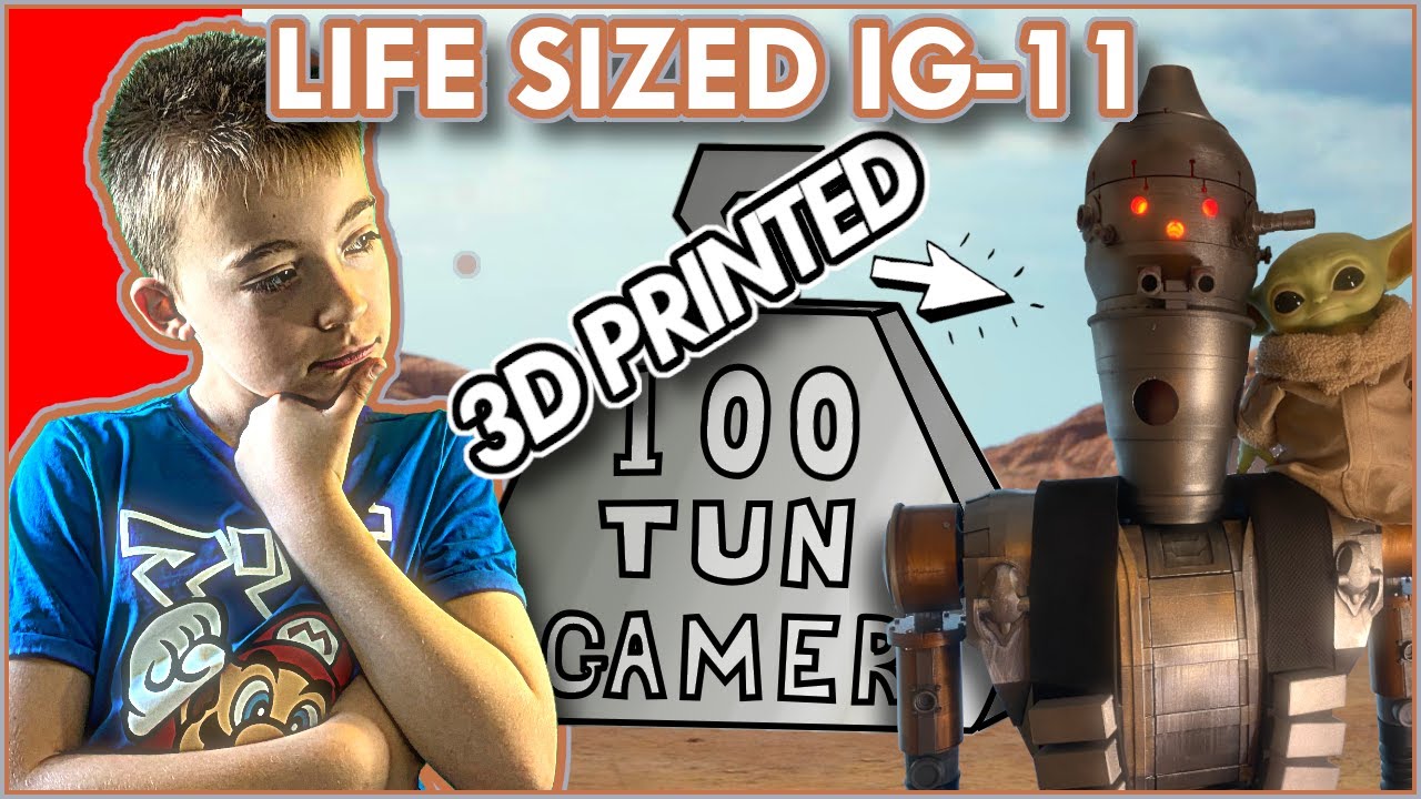 I built a LIFE SIZED Star Wars IG-11! - 3D Printed 1:1 Scale IG Bounty ...