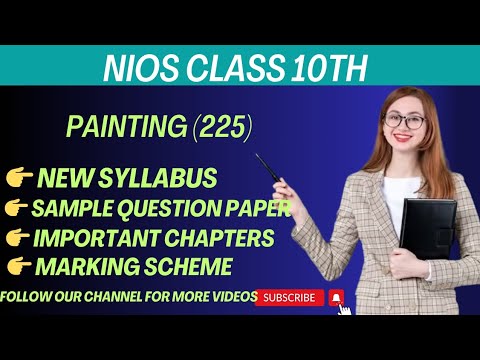 Nios Class 10 Painting (225) Syllabus || NIOS Class 10 Painting ...