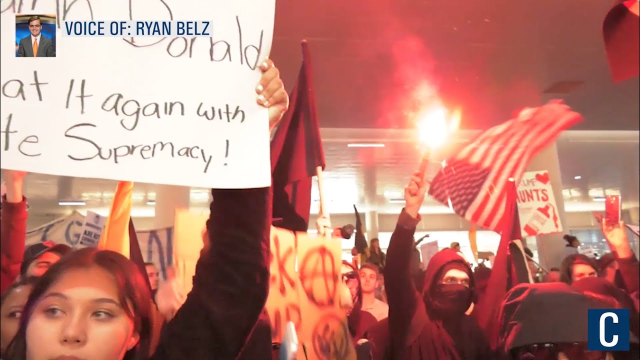 Protesters gather at Trump rally in Pittsburgh - YouTube