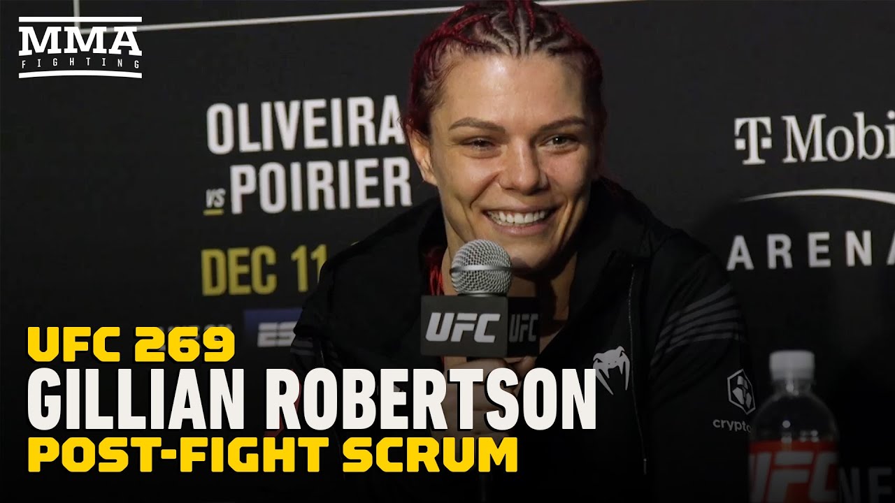 Gillian Robertson Reacts To Eye Gouges, Submission Win Over Priscila ...