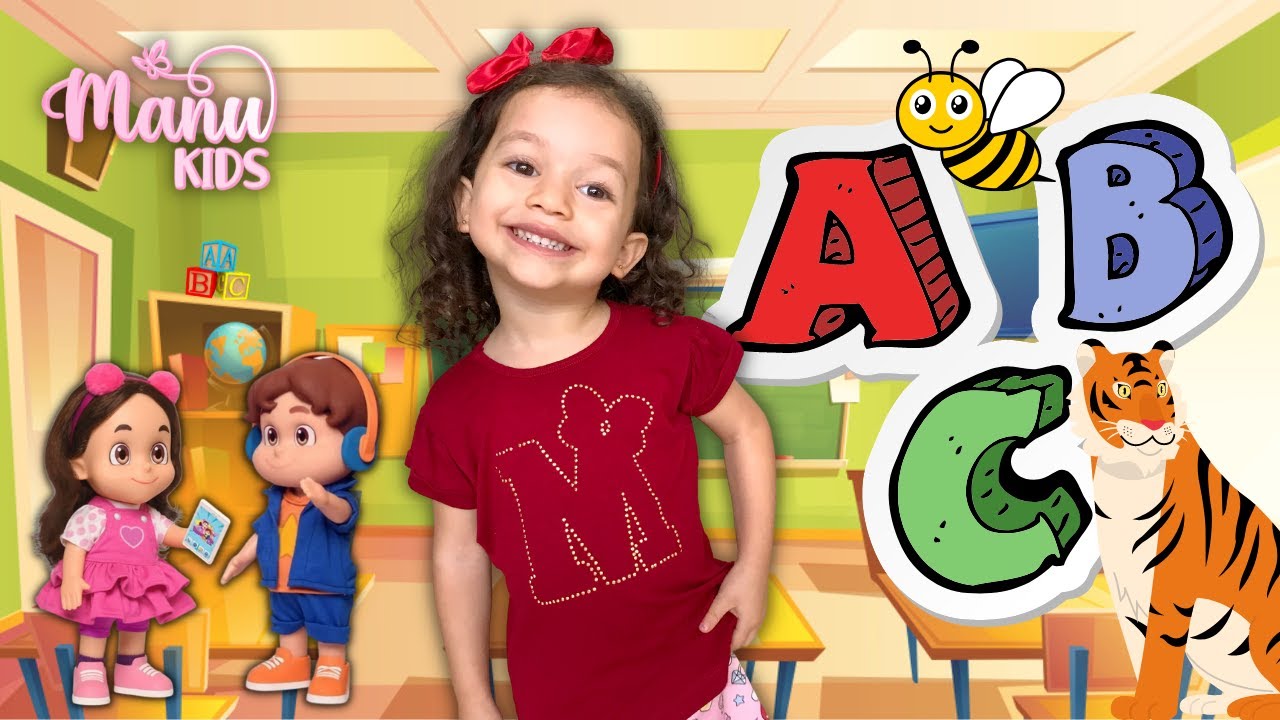 ABC Aprendendo o Alfabeto com Manu KIDS ️ Learn English Alphabet with ...