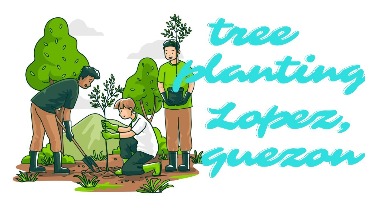 Tree planting in Lopez Quezon - YouTube
