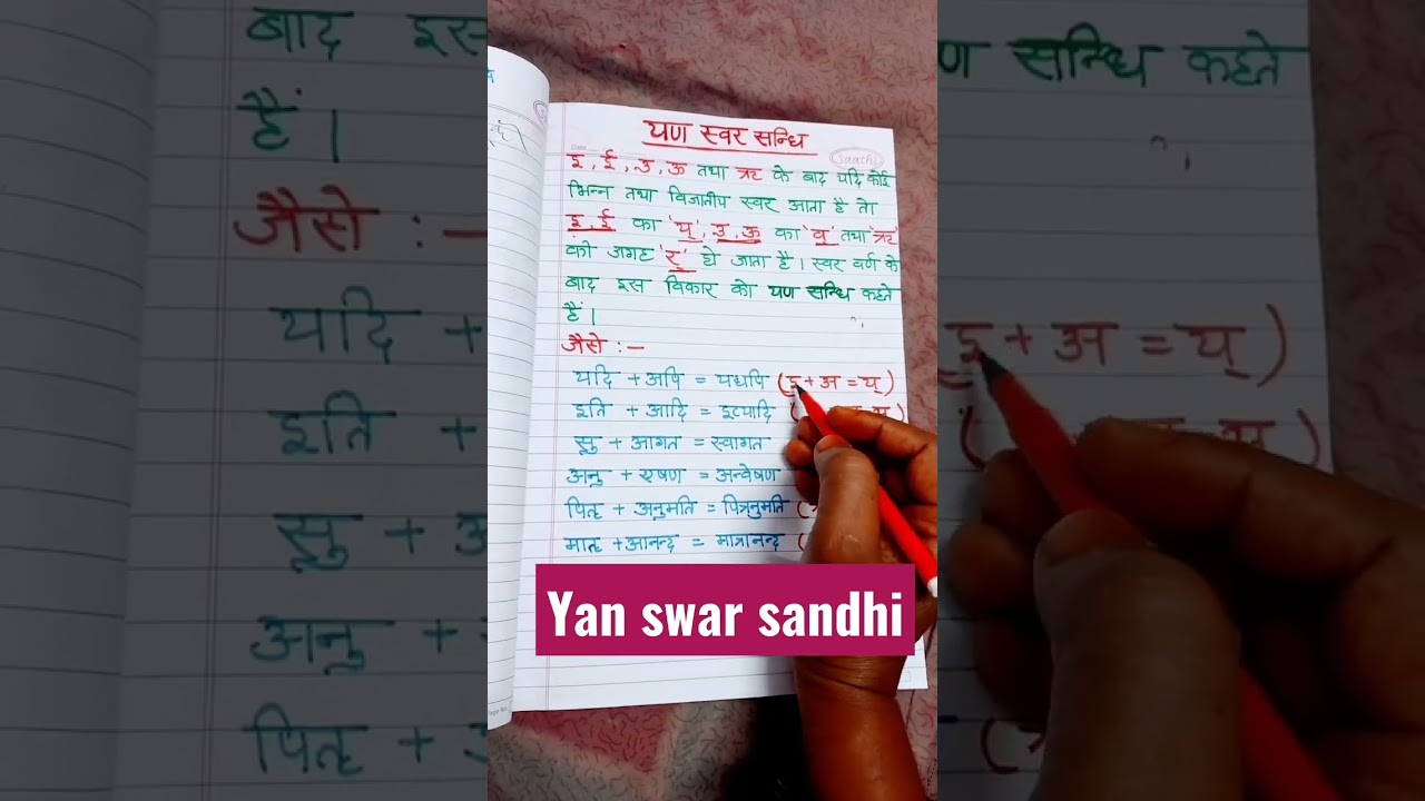 Yan sandhi ki paribhasha , AVN udaharan . - YouTube