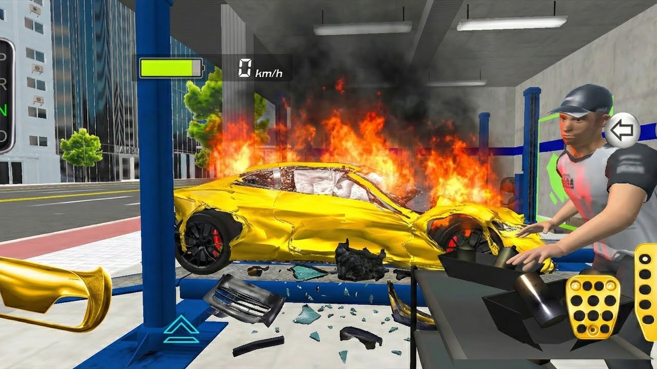 Today I Repair My Tesla In Car Repar Shop - 3D Driving Class Android ...
