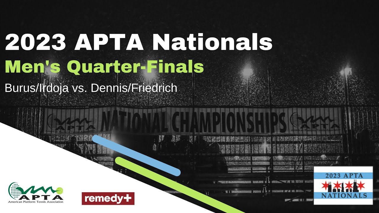 2023 APTA Nationals - Men's Quarter-Finals (side court) - YouTube