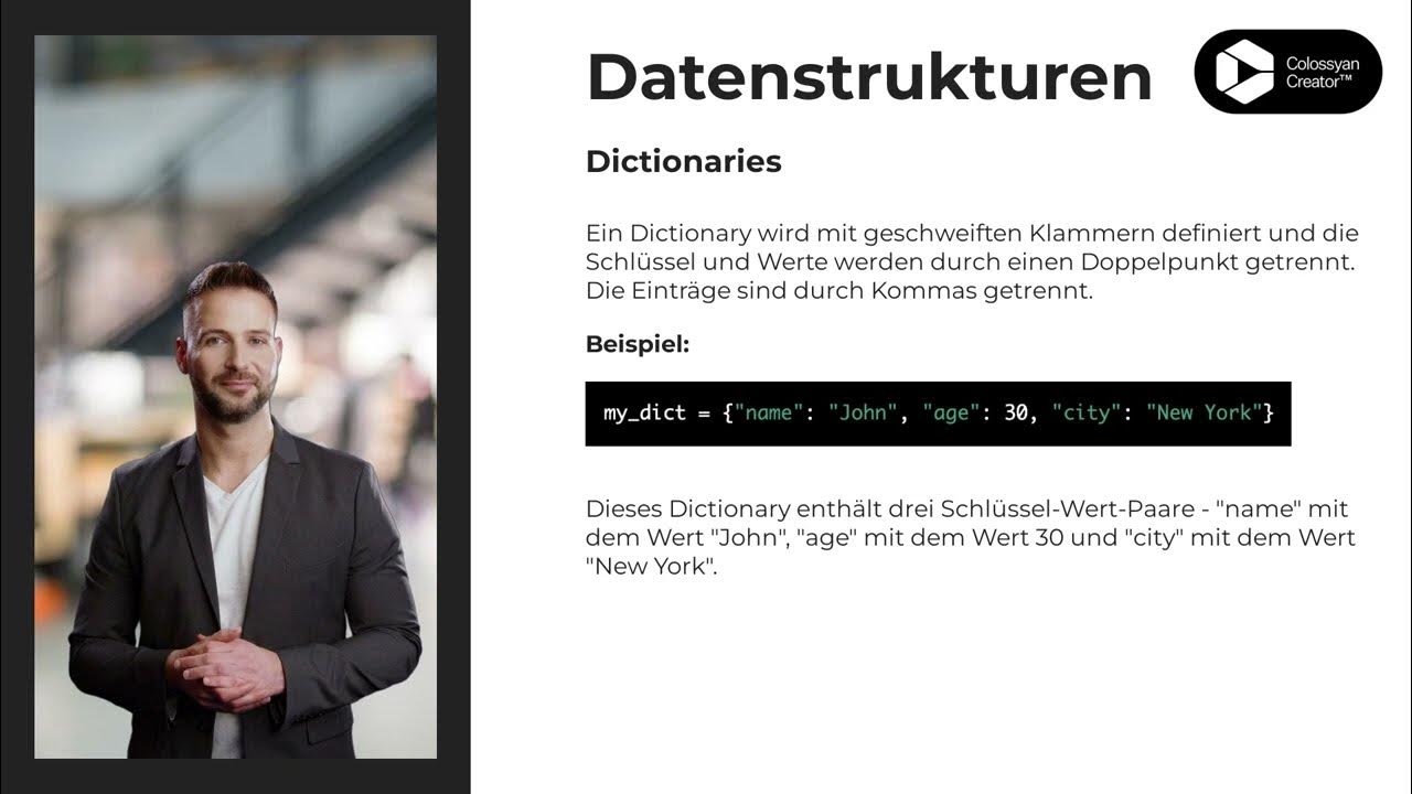 Python Anfängerkurs #8 - Dictionary - YouTube