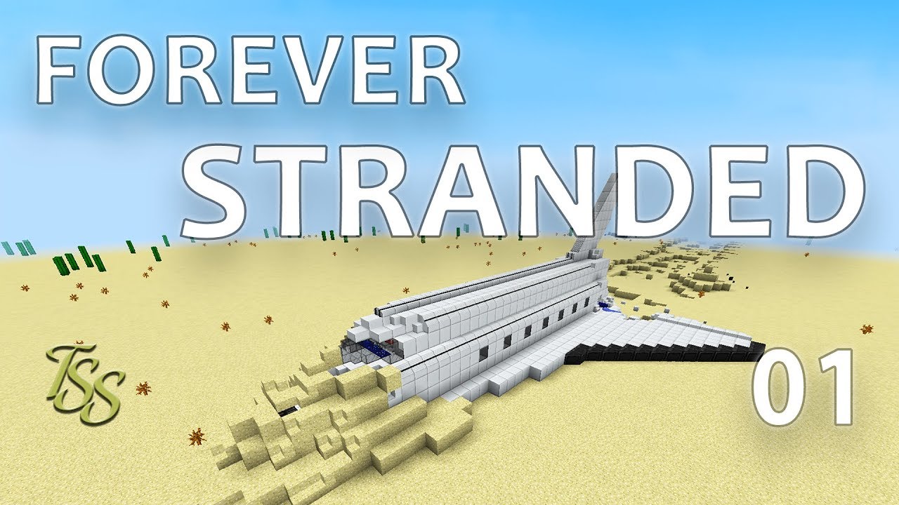 Minecraft : Forever Stranded: #1 - WE CRASH LANDED! [4K] - YouTube
