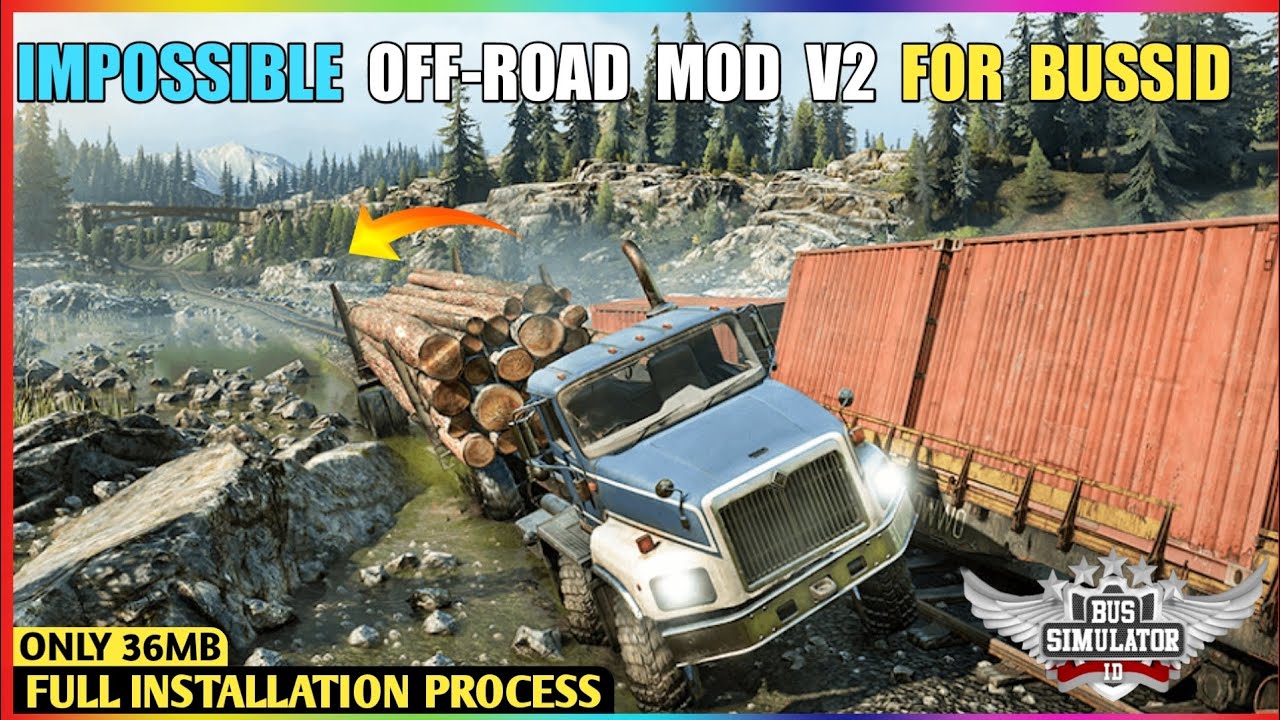 IMPOSSIBLE OFF-ROAD MOD V2 FOR BUS SIMULATOR INDONESIA | OFF-ROAD ...