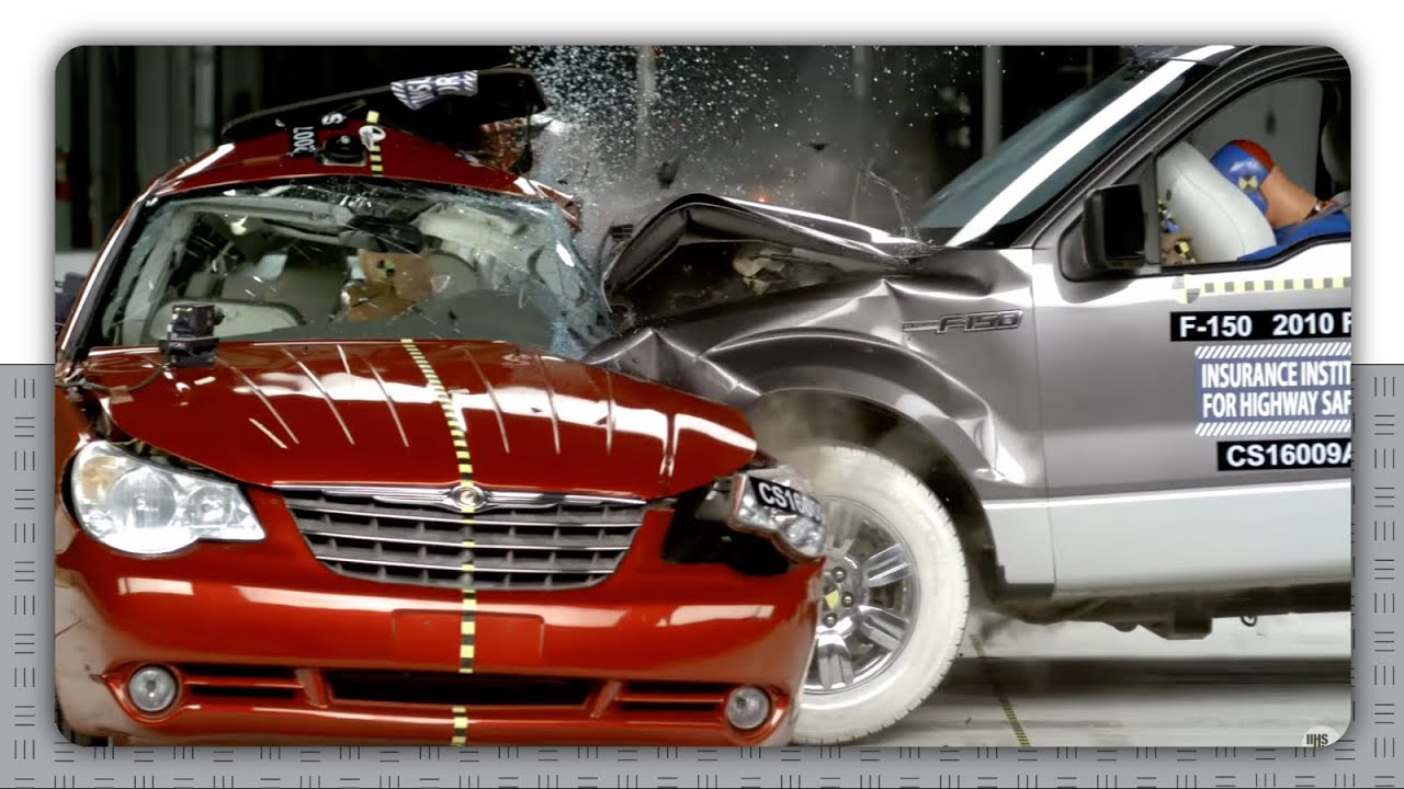 Devastating Pick-up Into Car Crash Test - YouTube