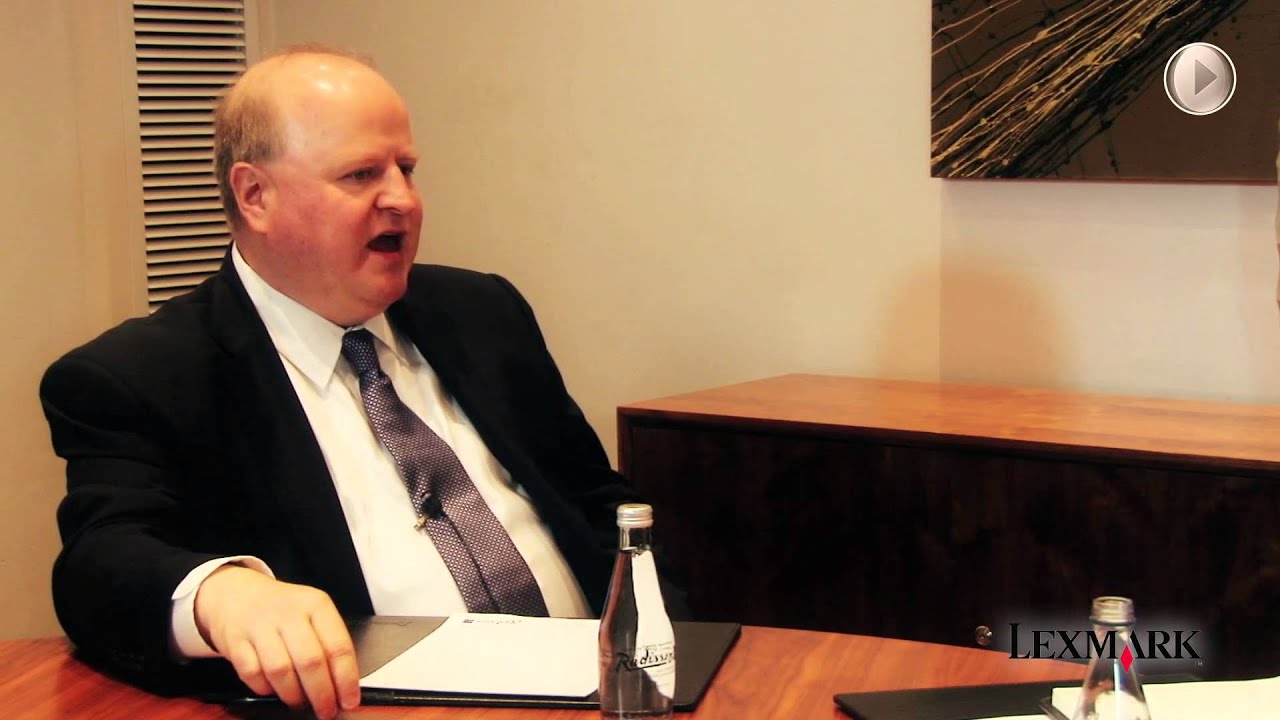 Carl Mergele, executive VP of Perceptive Software, addresses the issue ...