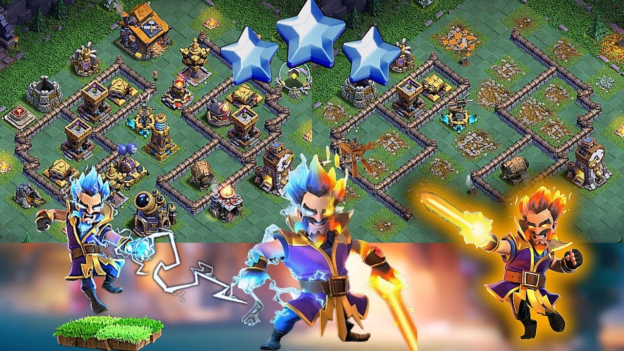Almost the whole base gone with these Electrofire Wizards | Clash of ...