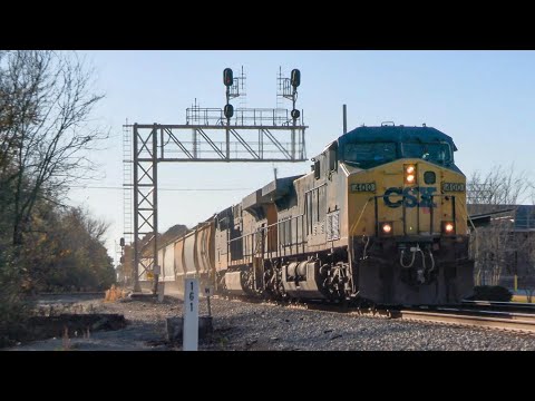 CSX AC44 #400 With The Nice K5H Horn Leads M422 By Selma, NC - YouTube