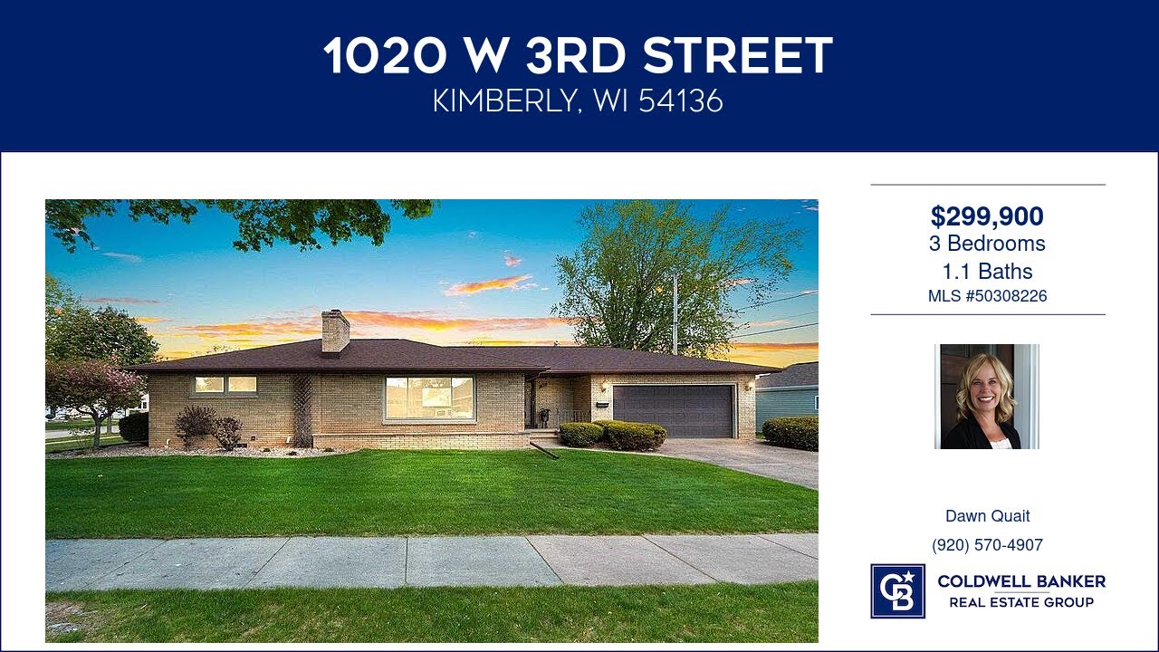 1020 W 3RD Street, KIMBERLY, Wisconsin Homes for Sale | www ...
