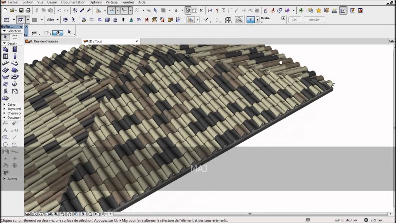 Archicad Accessoires toiture - YouTube