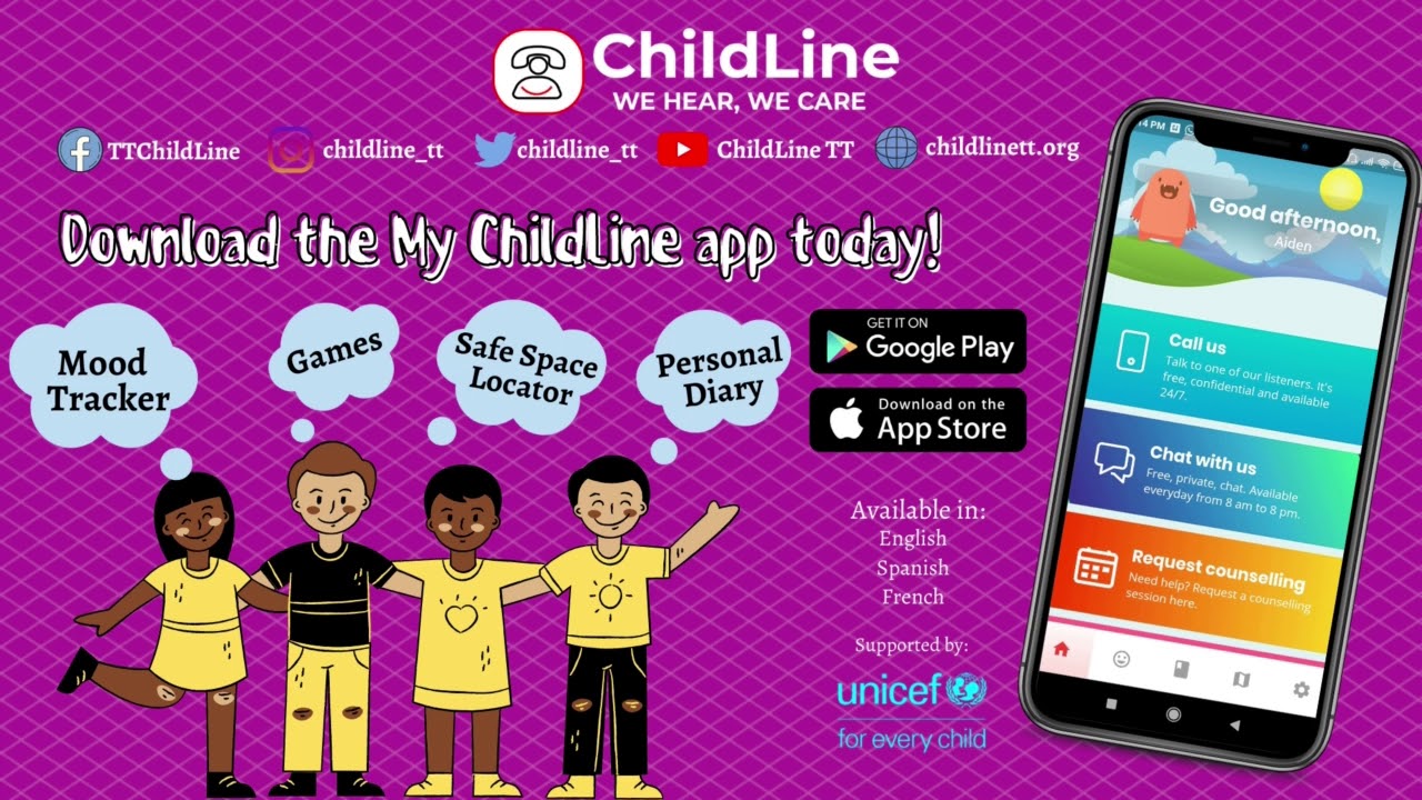 Download the My ChildLine App today! | ChildLine Trinidad and Tobago ...