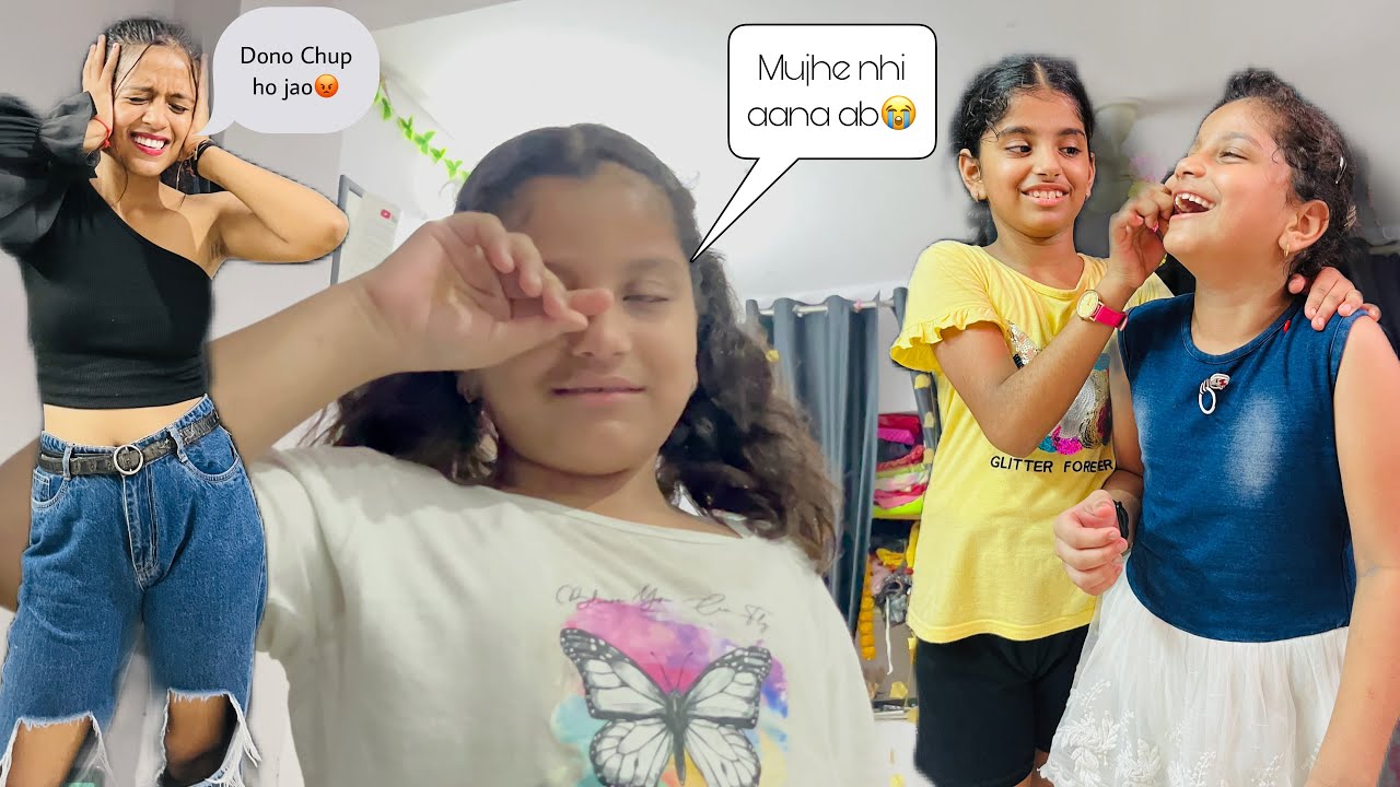 Manu rone lag gai 😭 usko pta nhi kiya ho gaya 🙄 dono behan ladne gai 💔 ...