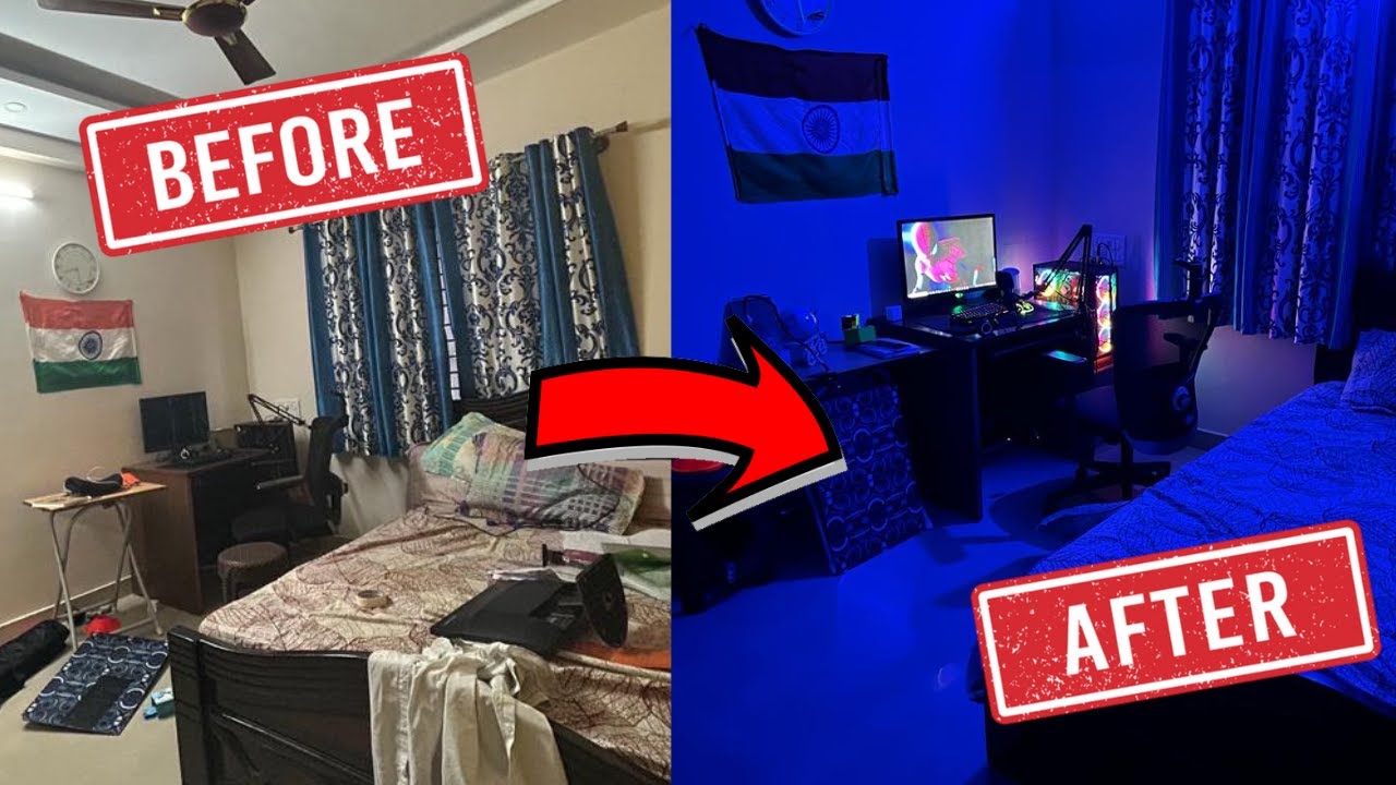 CONVERTING MY DIRTY ROOM TO A GAMING ROOM ll telugu ll As Per ...