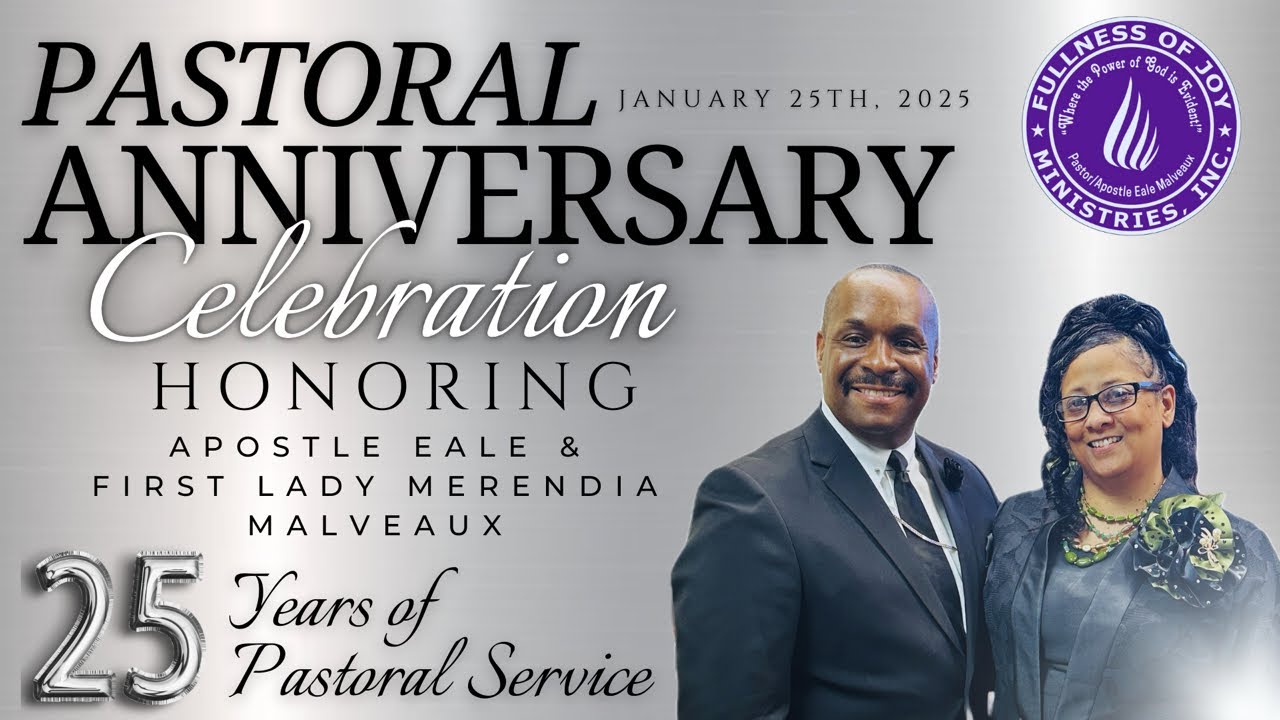 Pastoral Anniversary Celebration | 25 Years of Pastoral Service ...