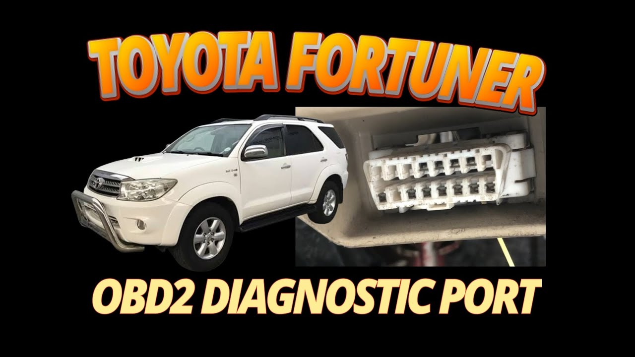 TOYOTA FORTUNER - OBD2 DIAGNOSTIC PORT LOCATION - YouTube