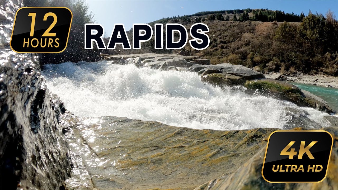 Shotover River Rapids, Arthurs Point New Zealand 12 Hours 4K - YouTube