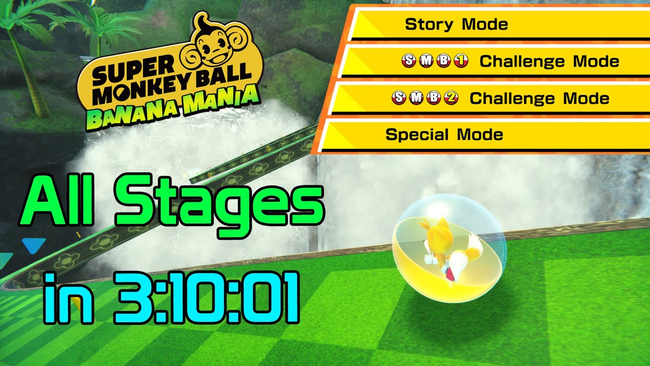 [Former WR] All Stages in 3:10:01 - Super Monkey Ball Banana Mania ...