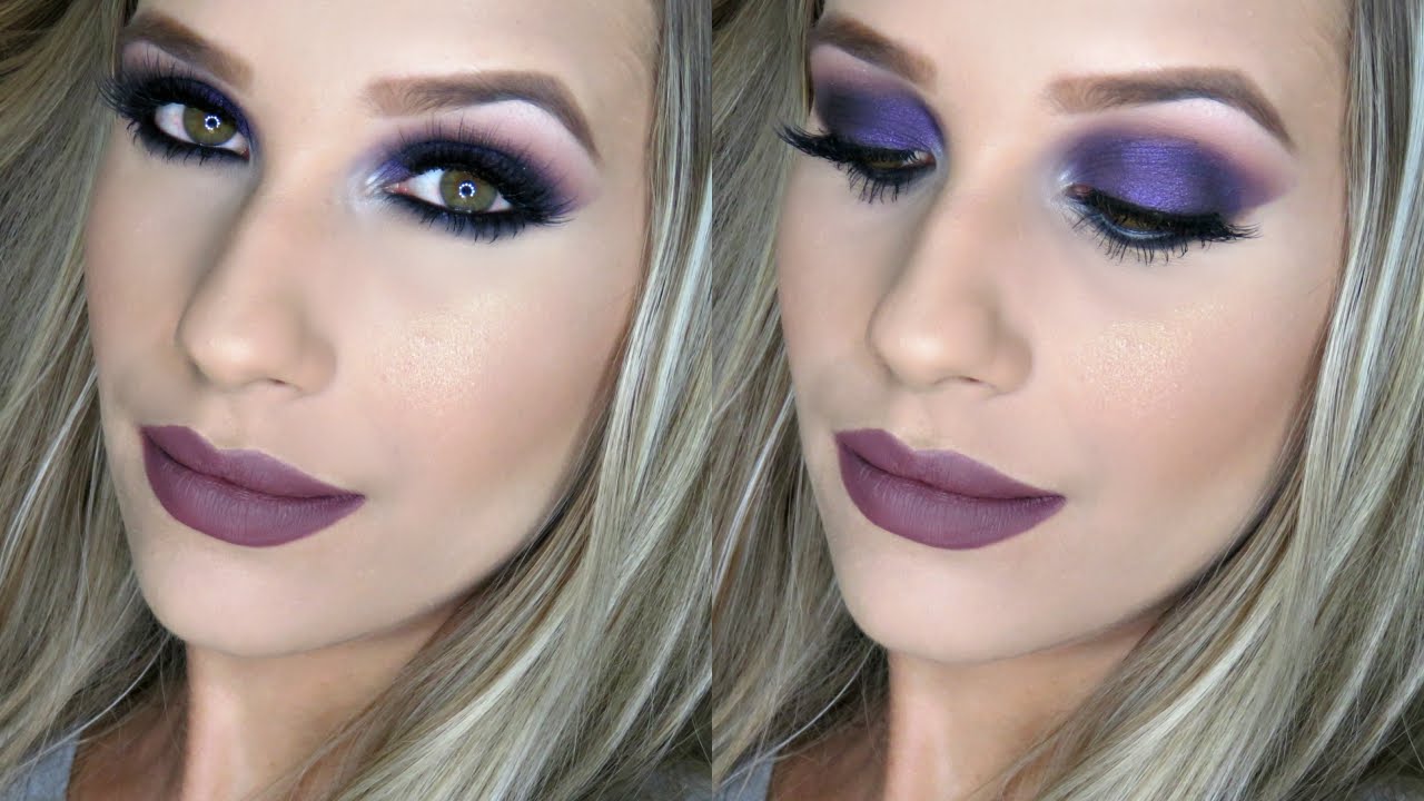Maquiagem Roxa Poderosa #FazOlhão - YouTube