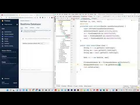 Firebase Insert Multiple Data Android Studio - YouTube
