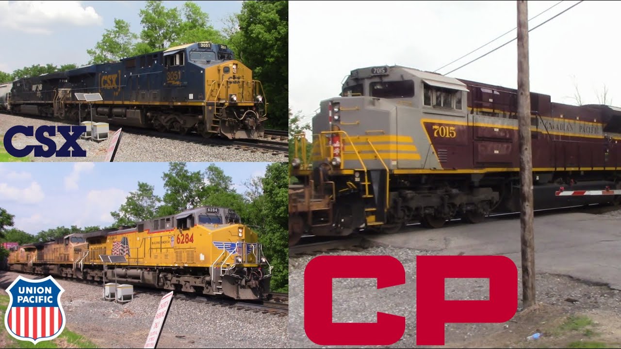Railfanning in Elsmere KY Feat. CSX, UP, and CP #7015 5/23/2023 - YouTube
