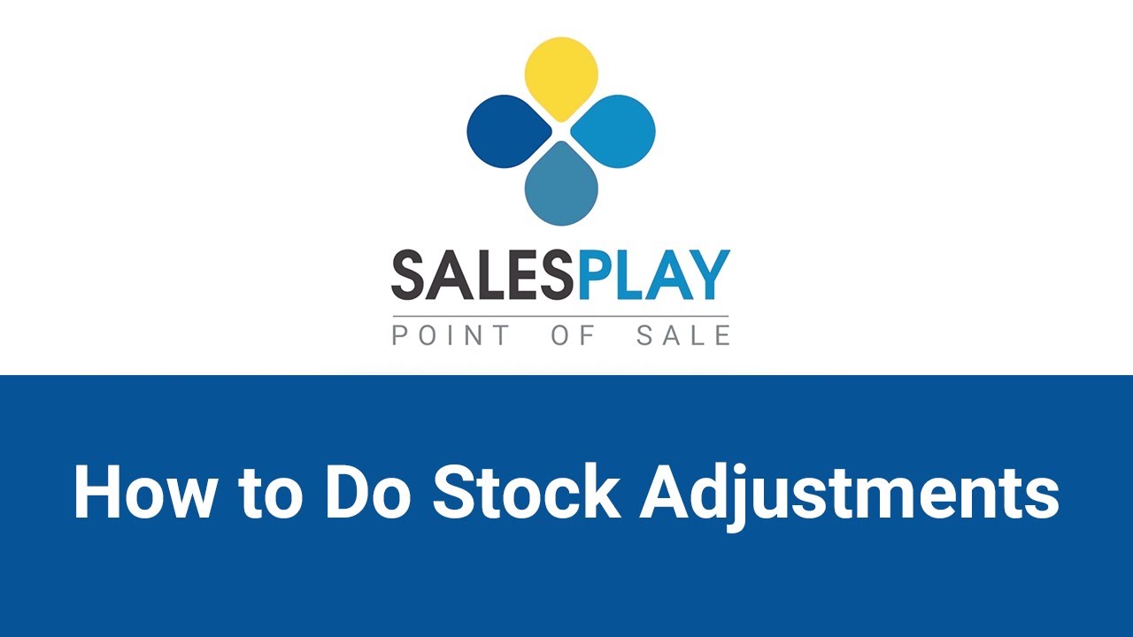 How to Do Stock Adjustments - YouTube