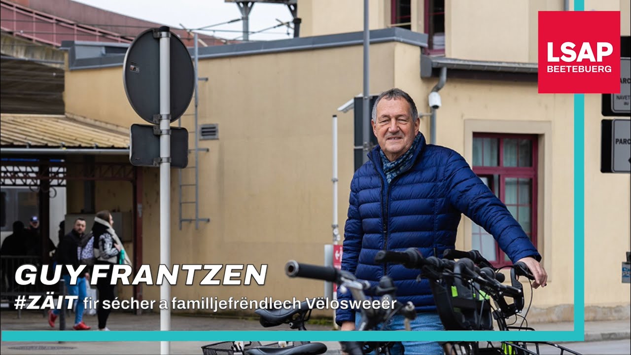 GUY FRANTZEN – Zäit fir sécher a Familljefrëndlech Velosweeër - YouTube