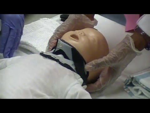 CHOG Skills Fair - Cervical Collar Application - YouTube