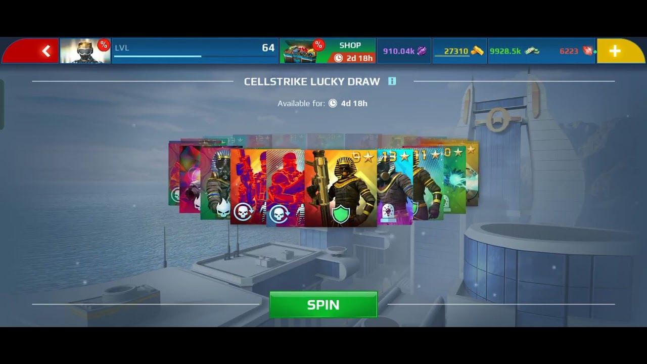 CellStrike Lucky Draw in Sniper Fury #sniperfury #shootinggames - YouTube