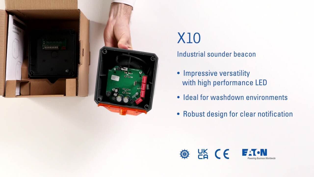 Unboxing the X10 Industrial sounder and sounder beacon - YouTube