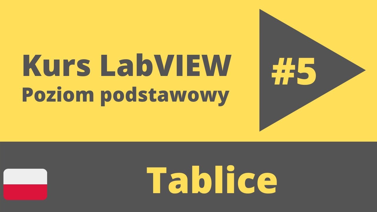 Kurs LabVIEW #5 - Tablice/Arrays. - YouTube