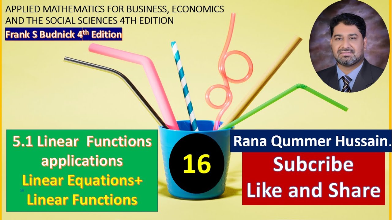 5 1 Applications Of Linear Functions Chapter No 05 Section 5 1 Full 5 1 Applications Of Linear Functions Chapter No 05 Section 5 1 Full