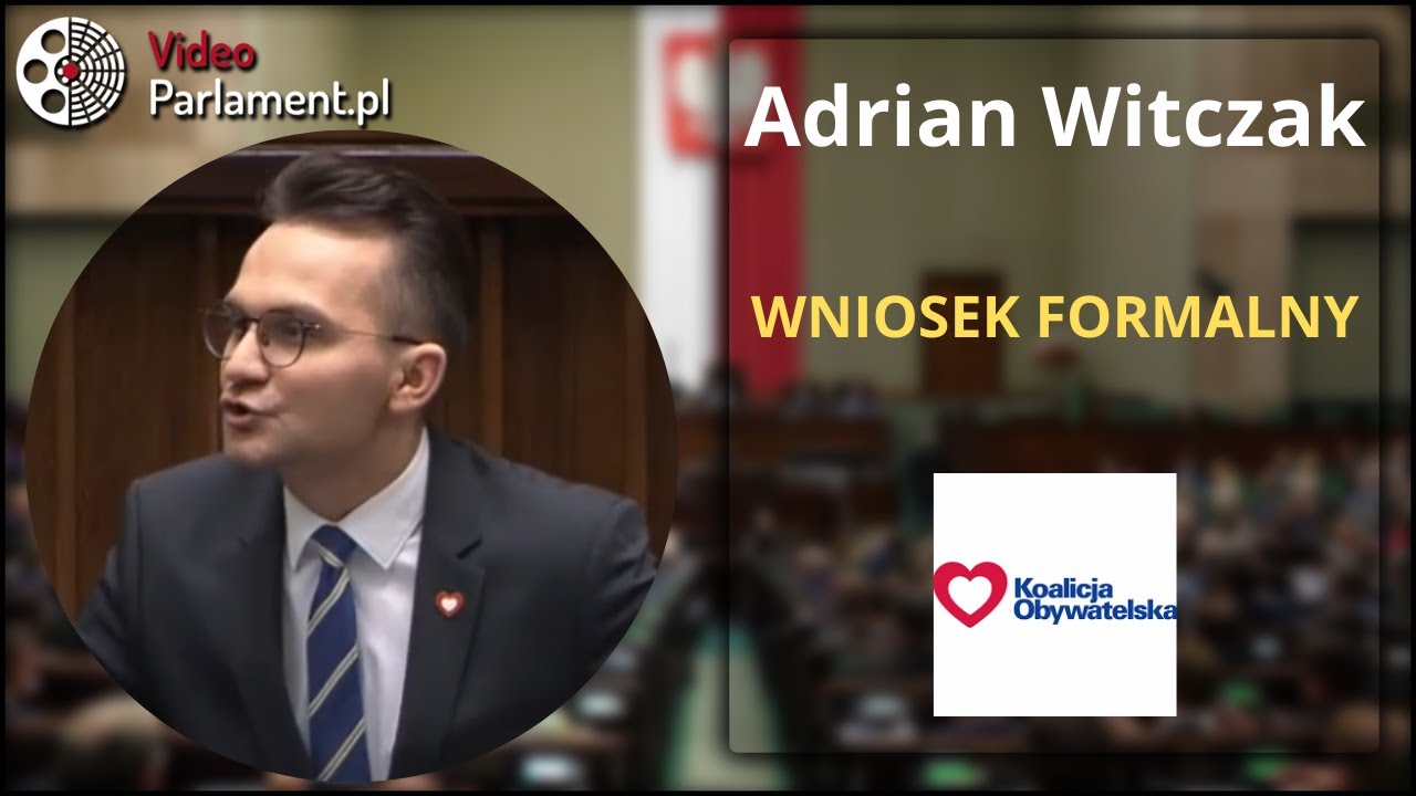 Adrian Witczak - wniosek formalny - YouTube