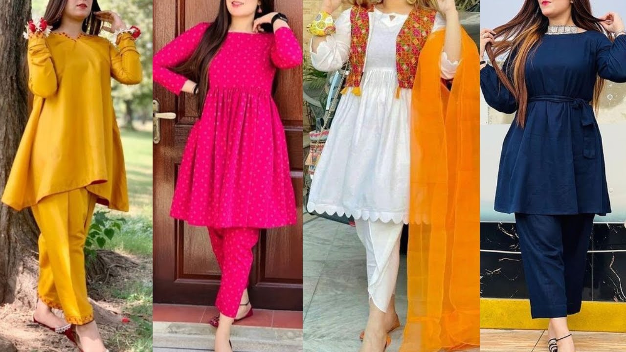 Latest Short Frock Design 2024/ Types of frocks with names/short frock ...