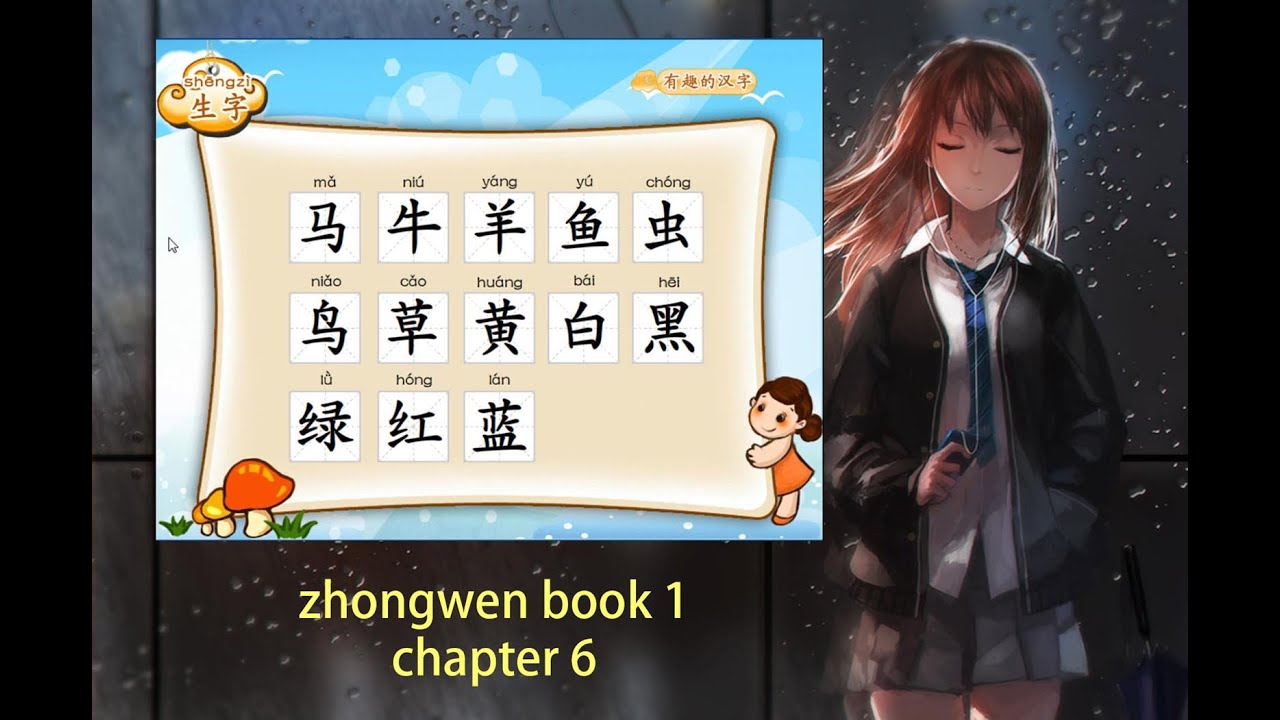 Learn Mandarin zhongwen 中文第一册 book 1 chapter 6 - YouTube