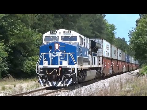 CSX 3194 Law Enforcement Unit Leading CSX Q197 on the Georgia Road - YouTube
