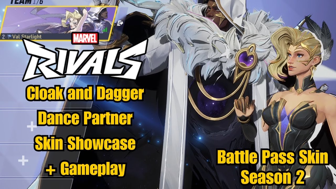 Cloak and Dagger | Dance Partner Battle Pass Skin Showcase | Marvel ...
